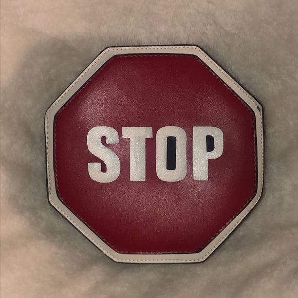 Bags | Clutch Stop Sign Gold Chain Included | Poshmark